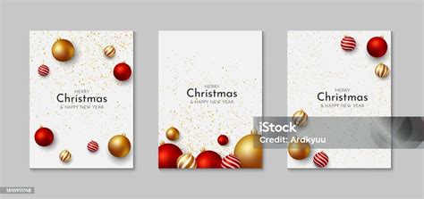 크리스마스와 연하장 세트입니다 크리스마스 장식이 있는 휴일 배경 디자인입니다 인사말 초대장 브로셔 표지를 위한 그림 템플릿입니다