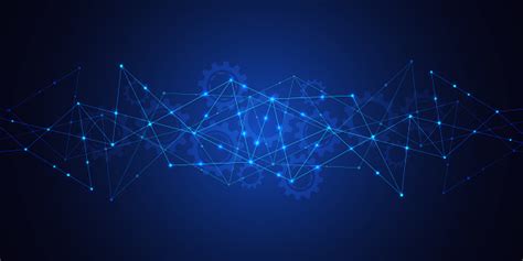 점과 선을 연결하는 추상적인 기술 배경 글로벌 네트워크 연결 디지털 기술 및 통신 개념 기하 도형에 대한 스톡 벡터 아트 및 기타 이미지 Istock