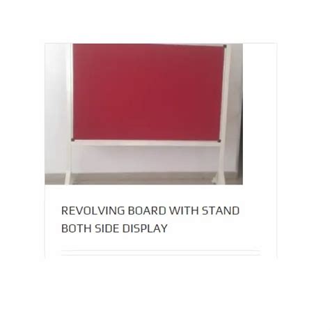 Linemark Revolving Board With Stand Both Side Display For Office School Size X Feet At