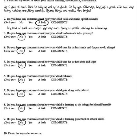 Accurate Developmental And Behavioral Screening Tests That Rely On