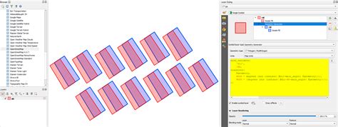 Qgis Buffering Only One Side Of Polygons In A Layer Having Multi