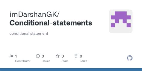 Github Imdarshangkconditional Statements Conditional Statement