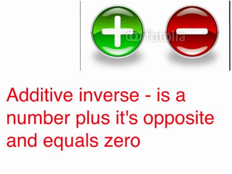 Additive Inverse And The Number Line Lessons Blendspace