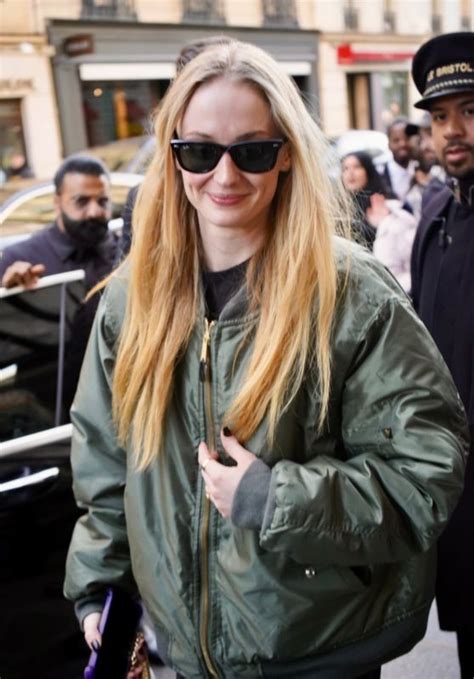 Sophie Turner In A Green Jacket In Paris 03042024 • Celebmafia