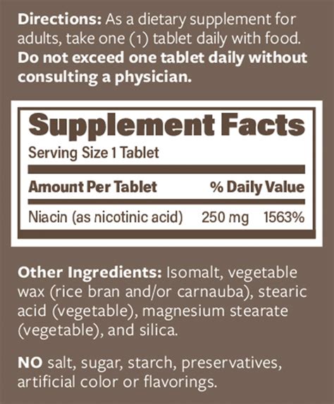 Ep® Plain Niacin Nicontinic Acid 250mg Endurance