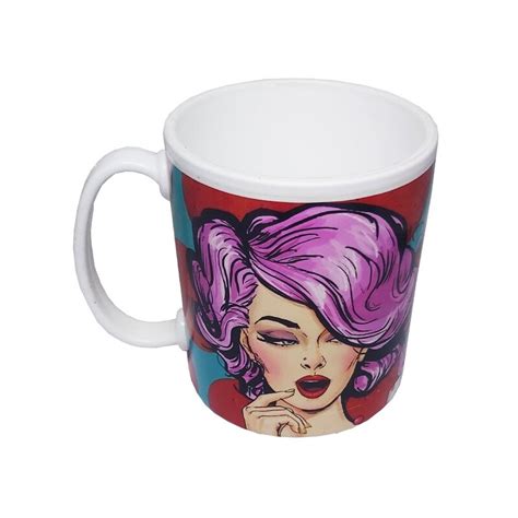 خرید و قیمت ماگ فرش کیپس مدل پلاستیکی دسته دار طرح دخترانه3 از غرفه