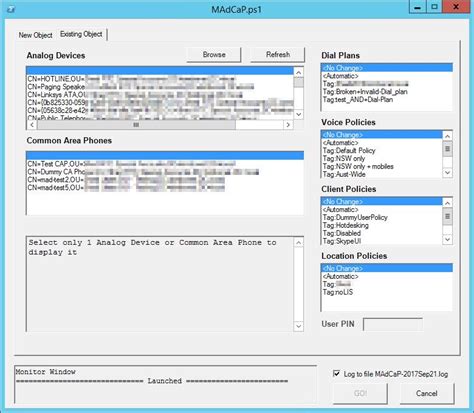 Madcapps1 A Gui For Lync Analog Devices And Common Area Phones