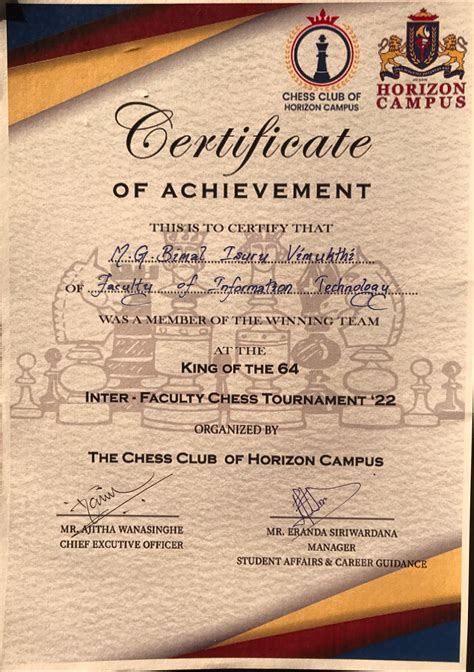 Bimal Isuru On Linkedin Horizoncampus Chessclubofhorizoncampus Chess Chesstournament