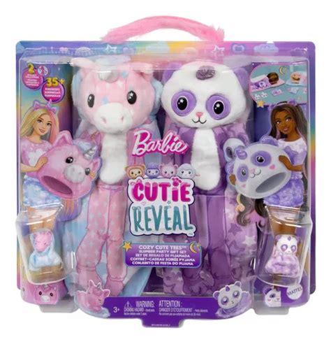 Boneca Barbie Cutie Reveal Conjunto Festa Do Pijama Mattel Frete grátis