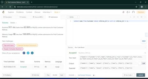 Keerthana V On Linkedin Leetcode Challenge Day 3030 584 Find Customer Referee
