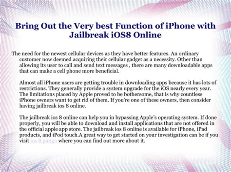 PPT What Is Jailbreak PowerPoint Presentation Free Download ID
