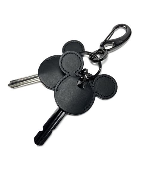 Mickey Mouse（ミッキーマウス）の「ディズニー ミッキーマウス 牛革 レザー キーカバー キーホルダー ブランド オリジナル（キー