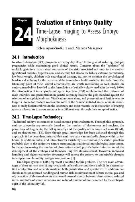 Evaluation Of Embryo Quality Chapter 24 How To Prepare The Egg And Embryo To Maximize Ivf