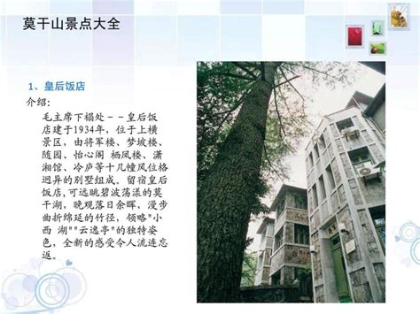 莫干山旅游攻略ppt