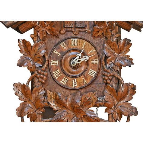German Black Forrest Cuckoo And Quail Clock Renaissance Antiques