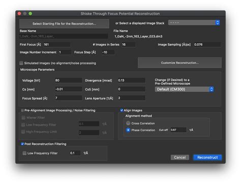 Exit Wave Reconstruction Methods Total Resolution Llc