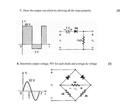 Solved Draw The Output Waveform By Showing All The Steps Chegg Com