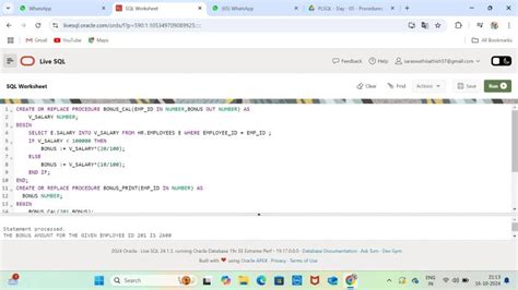 Saraswathi S On Linkedin Plsql Day5 Databasecollection Oracle