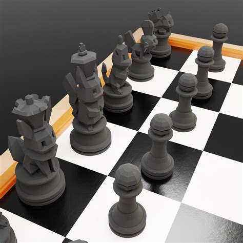 Pokemon Chess Set 3d Print File Stl Chess Set Premium Chess Set Chess Set Board Game