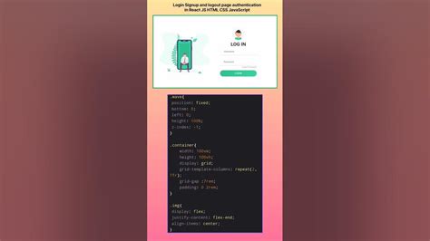 Login Signup Validation In React Js Logout Authentication In React Js Html Css Javascript 2024