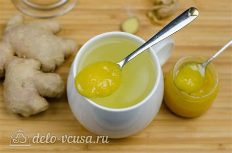Имбирный чай с медом рецепт с фото пошаговое приготовление имбирного
