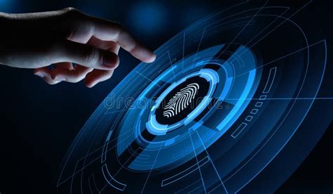 Fingerprint Scan Provides Security Access With Biometrics Identification Business Technology