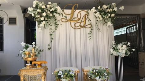 ซุ้มดอกไม้ ฉากงานแต่งงาน ฉากถ่ายรูปงานแต่ง ซุ้มแต่งงาน Backdrop แต่งงาน
