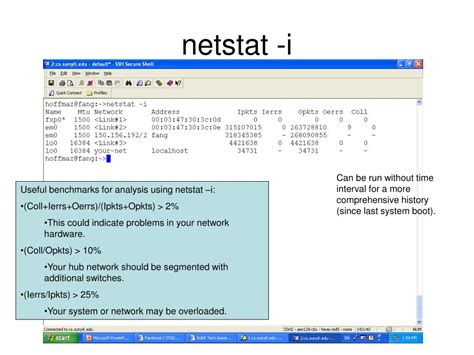 PPT Using Netstat For Performance Analysis PowerPoint Presentation