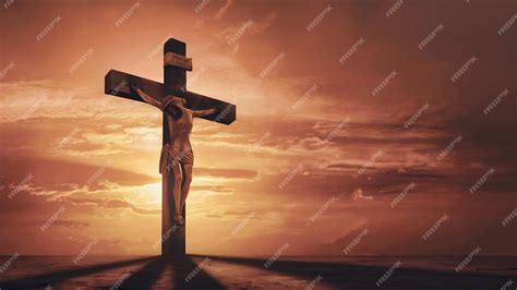 Premium Photo Resurrection Concept Crucifixion Of Jesus Christ Cross