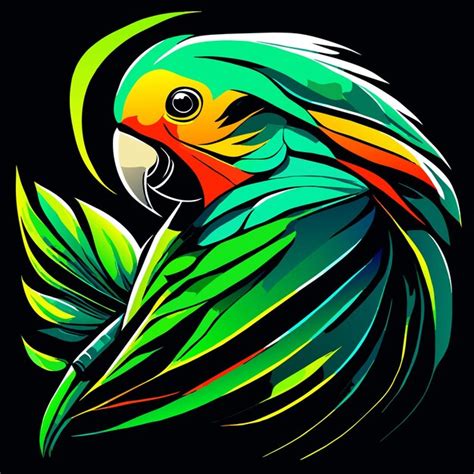 Premium Vector Colorful Parrot Plumage Vector