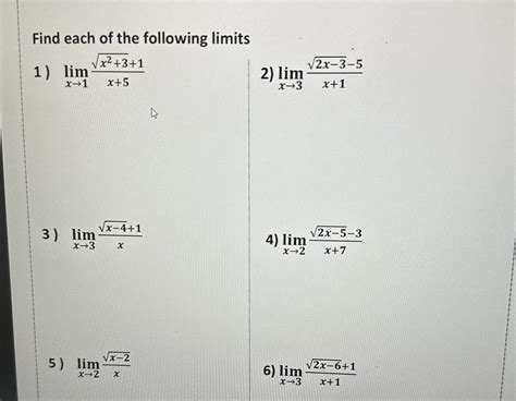 solved find each of the following