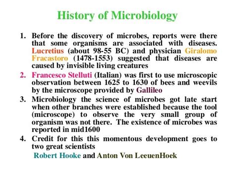 2 History Of Microbiology Ppt