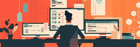 A Programmer Sits At A Desk With Multiple Monitors Working On Code The Image Symbolizes Focus