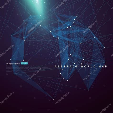 Mapa Del Mundo Punto L Nea Composici N De La Superficie Que