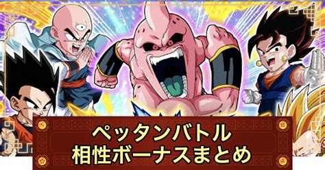 【ドッカンバトル】開催中のペッタンバトルの相性ボーナス一覧 神ゲー攻略