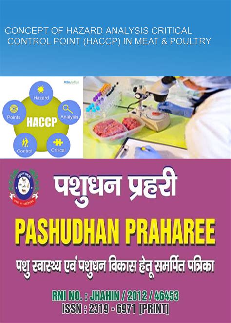 CONCEPT OF HAZARD ANALYSIS CRITICAL CONTROL POINT HACCP IN MEAT POULTRY Copy Pashudhan