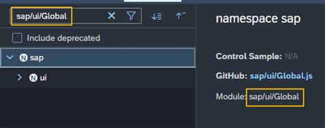No Mention Of `sapuiglobal` In The Api Reference · Issue 3384 · Sap