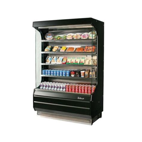turbo air vertical open display case tom 40w n bay supply equipment