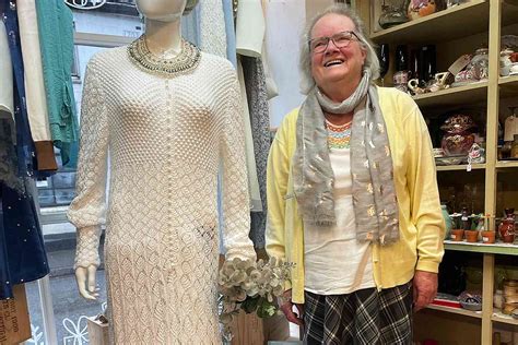 Great Grandmother Hand Knits Wedding Dress In Just 3 Weeks