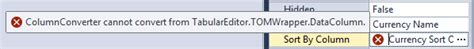 Sort By Column Error Issue Tabulareditor Tabulareditor Github