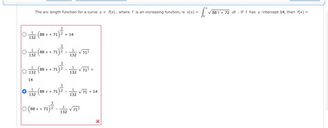 The Arc Length Function For A Curve Yfx ﻿where F
