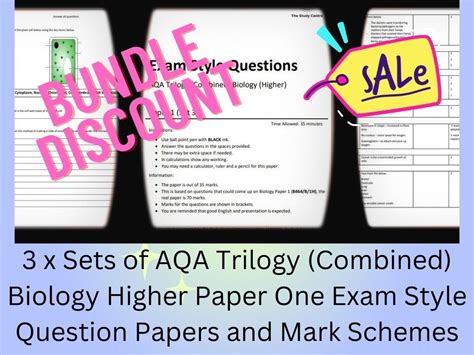 Aqa Trilogy Combined Biology Higher Paper One Exam Style Questions And Answers Teaching