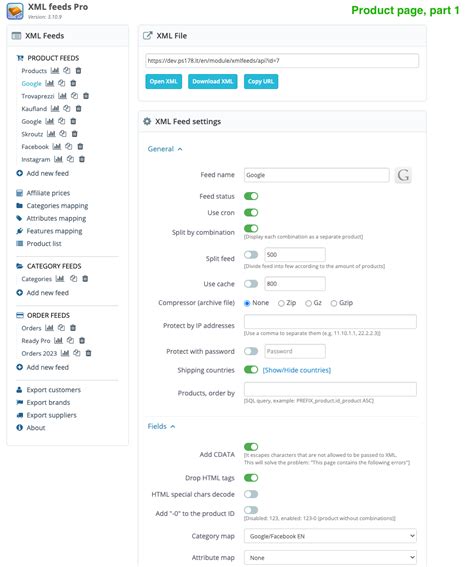 Xml Feeds Pro Module Bl Modules Prestashop Modules And Tutorials