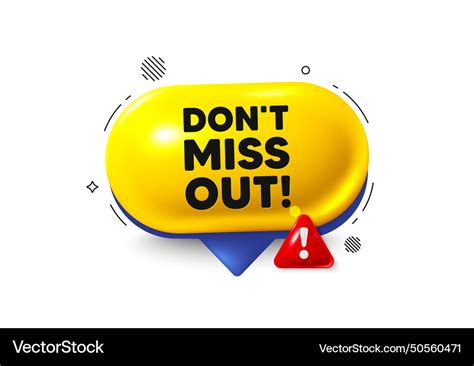 Dont Miss Out Tag Special Offer Price Sign Vector Image