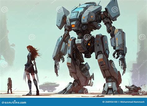 Futuristic Mecha Warriors An AI Generated Vision Of Power And Mystery