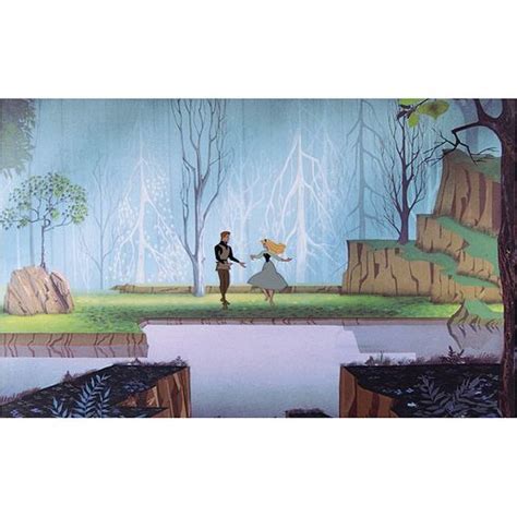 Briar Rose And Prince Phillip Production Cel From Sleeping Beauty For