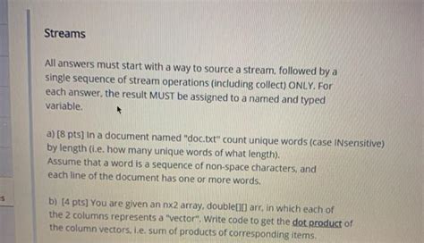 solved streams all answers must start with a way to source a