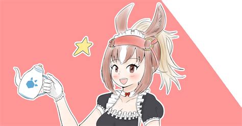 けものフレンズ ポップアップショップのメイド服サラブレッドくりげちゃん落書き おあうぐのイラスト Pixiv