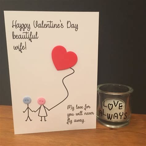 Personalised Valentines Card Husband Wife Same Folksy