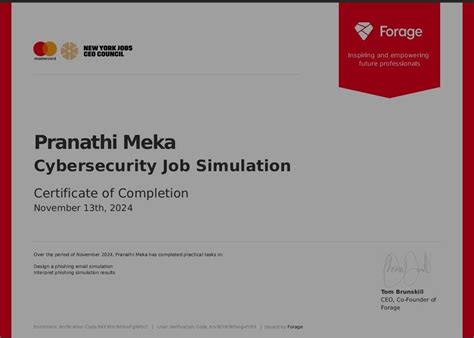 Pranathi On Linkedin Cybersecurity Phishing Emailsecurity Forage